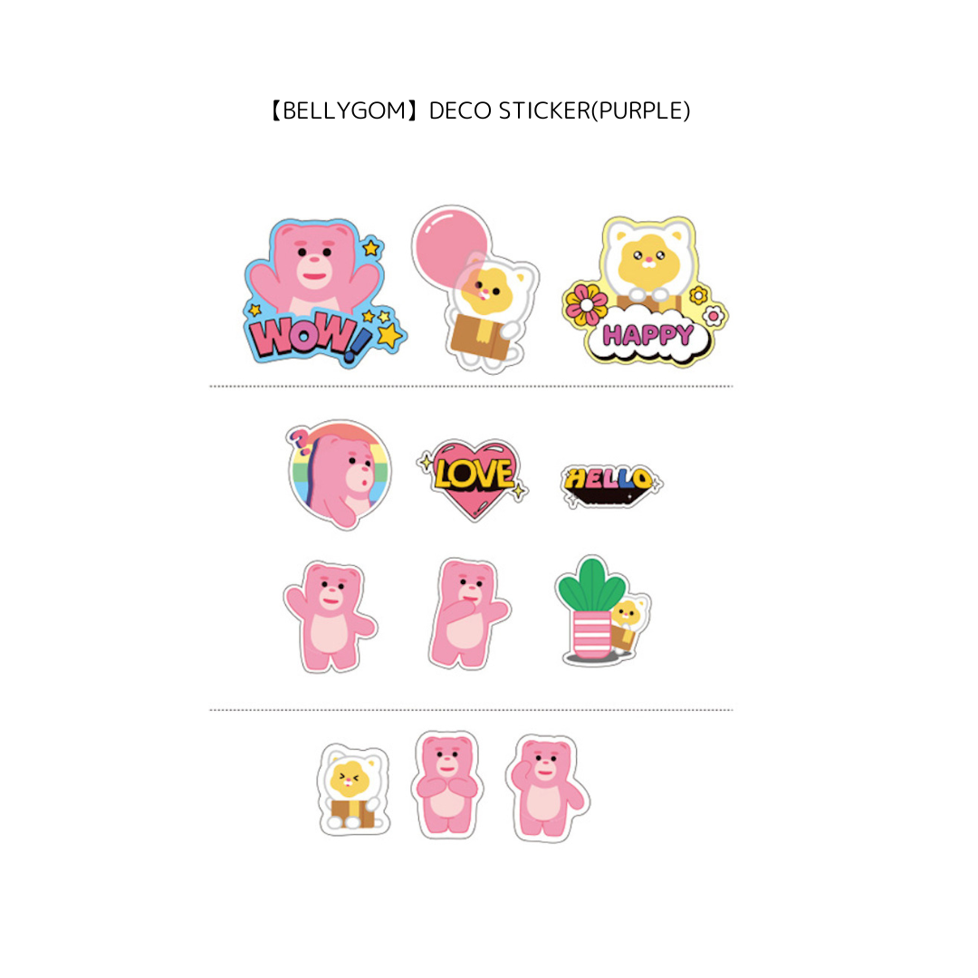 【BELLYGOM】DECO STICKER(2TYPES) – K-NARA KOKO