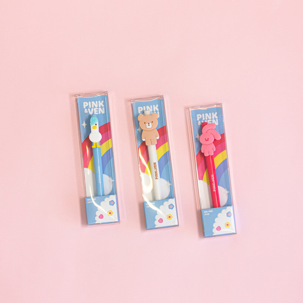 【PINK&VEN】Cute Gel Ink Pen - HIPPY – K-NARA KOKO